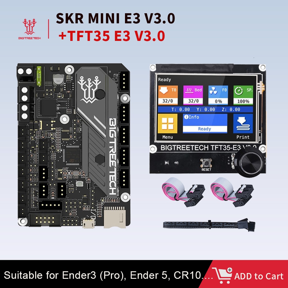 BIGTREETECH 3D Printer Motherboard SKR Mini E3 V3.0 + TFT35 E3 V3.0 ...